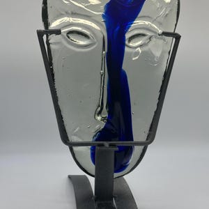 Vintage Gabriel and Rodolfo Jaramillo Modernist Art Glass Face Mask ...