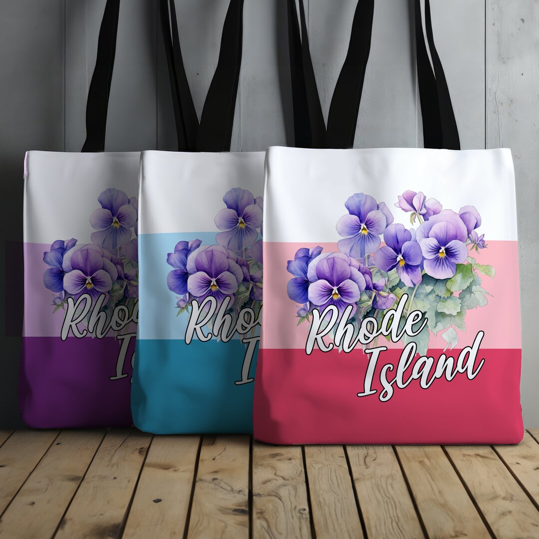 Rhode Island Violet Tote Bag State Flower - Etsy