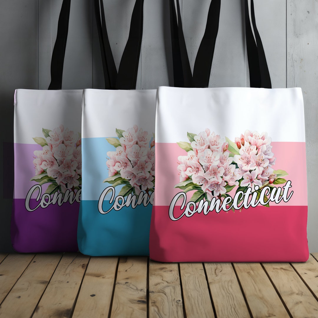 Connecticut Mountain Laurel Tote Bag State Flower - Etsy
