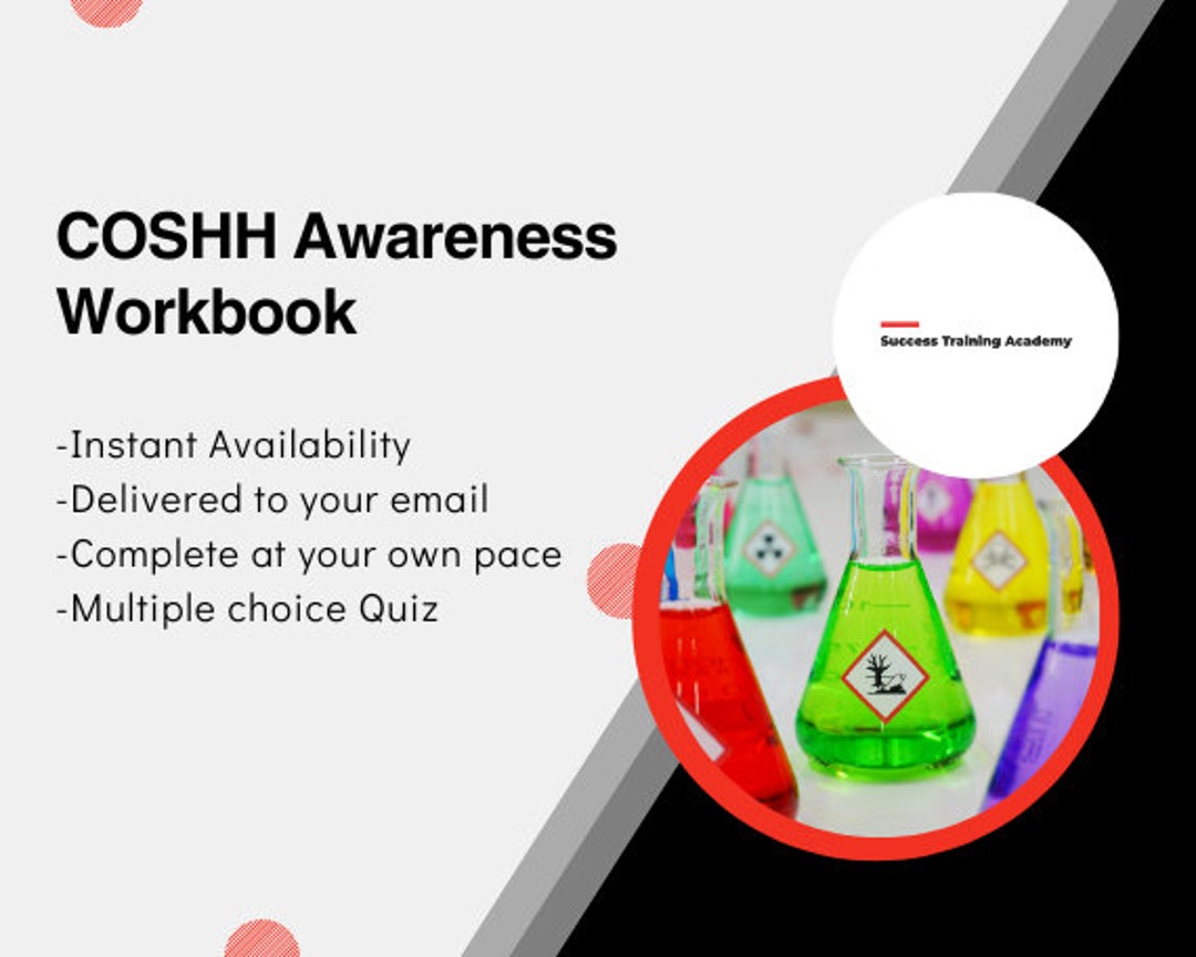 COSHH Awareness Workbook - Etsy