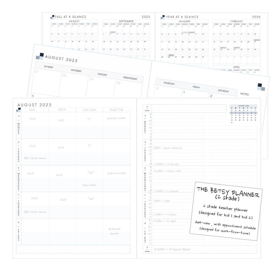 The Betsy Planner 2025 - 2026 ; 2 Shade ; the All-in-one Planner for ...