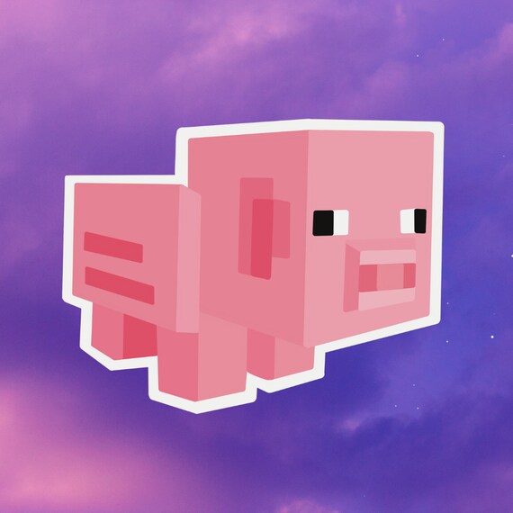 Minecraft Pig Decal Minecraft Adventure Wall Clings: 50+ Premium Vinyl