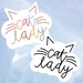 Crazy Cat Lady Cute Sticker - Etsy