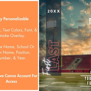 Football Poster Template | Editable in Canva | Sports Background ...