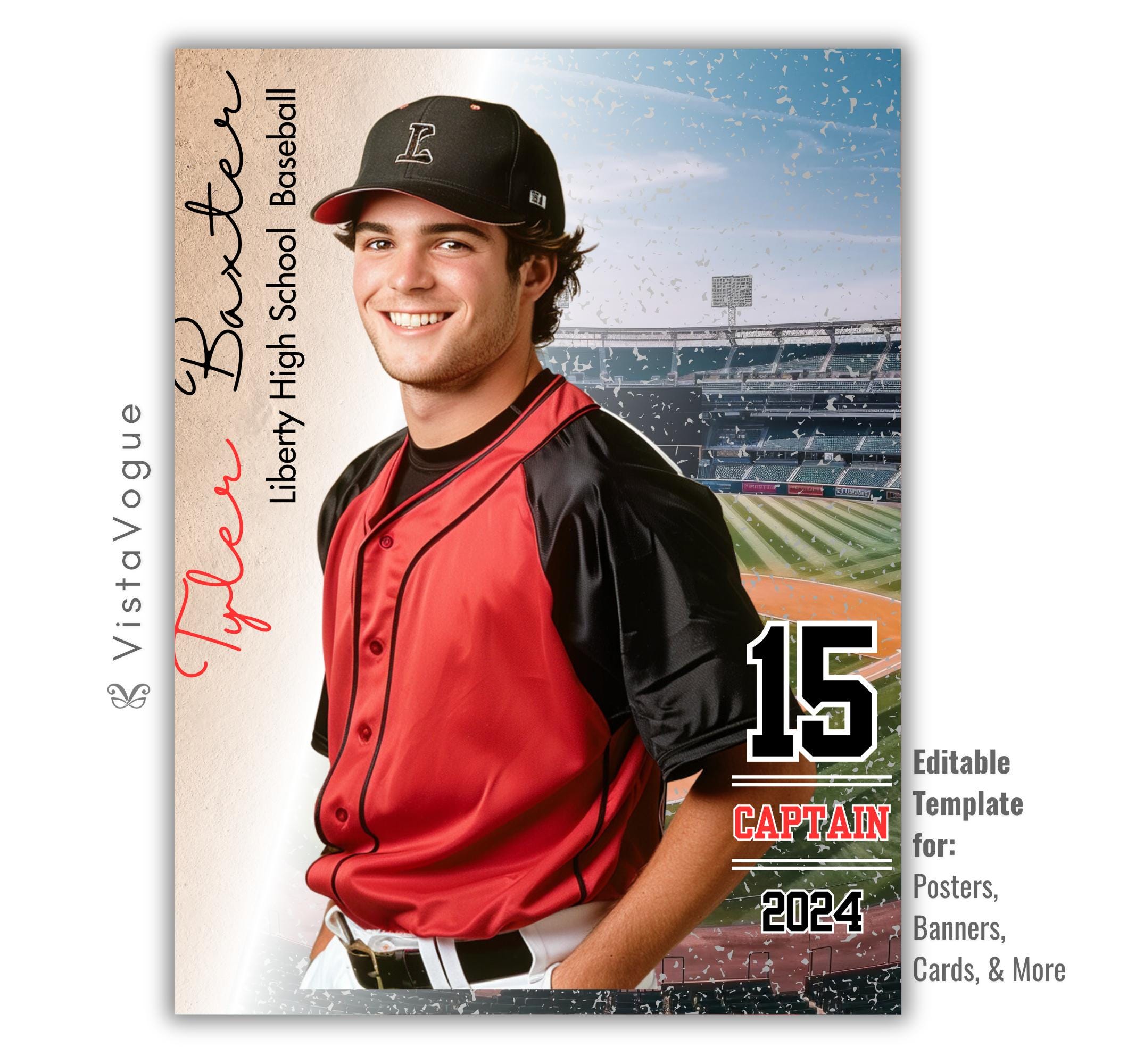 8 Baseball Poster Canva Template Bundle | Editable | Custom Posters ...