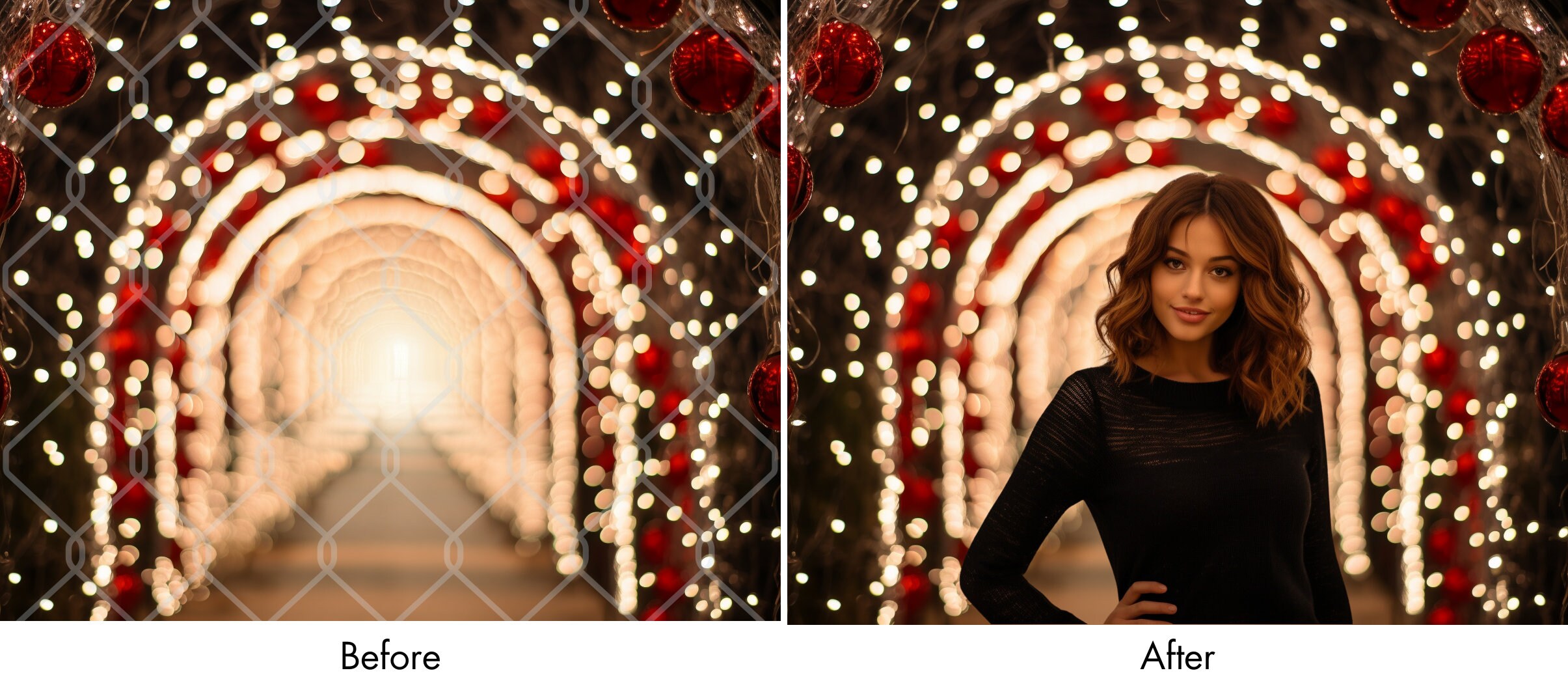 19 Christmas Bokeh Digital Background Set | Holiday Photo Backdrops W ...
