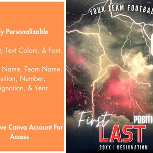 Sports Poster & Senior Banner Canva Template | Background for Football ...