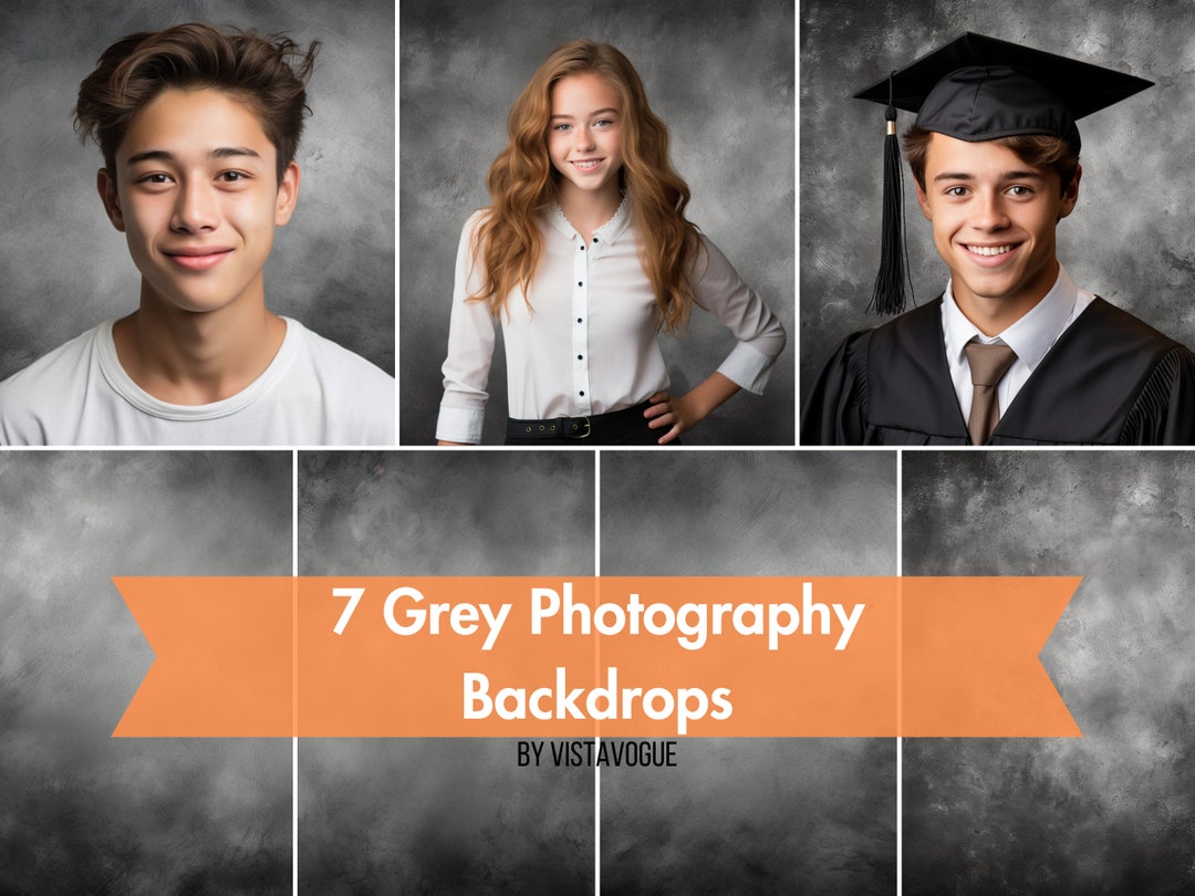 Best Grey & Black Photography Backdrop Set for Portrait, Product ...