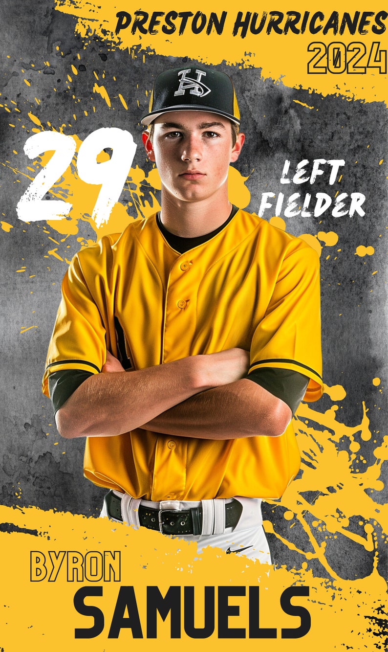 Template for Senior Banner & Sports Poster | Editable in Canva ...