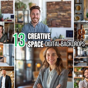 13 Creative Office Backgrounds | Digital Backdrops for Portrait ...