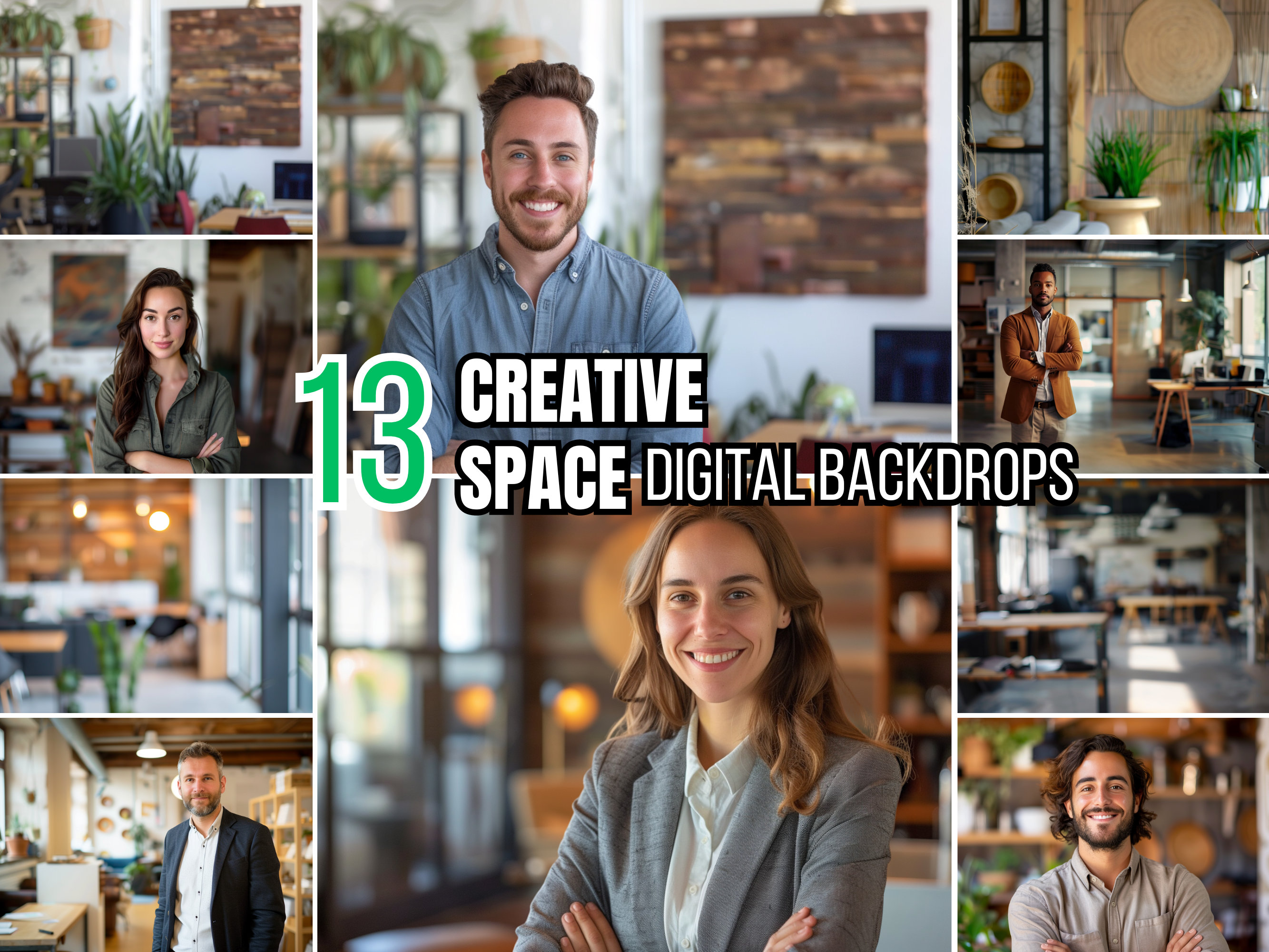 13 Creative Office Backgrounds Digital Backdrops for Portrait ...