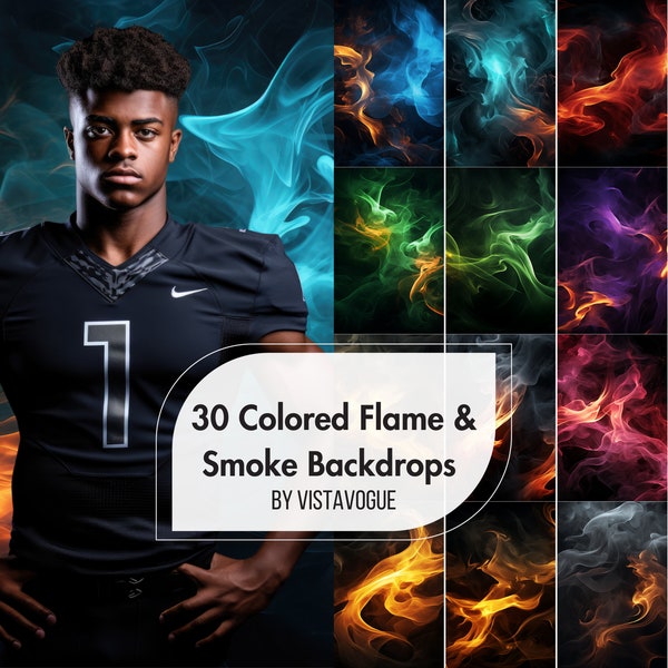 Sports Football Fire Background - Etsy