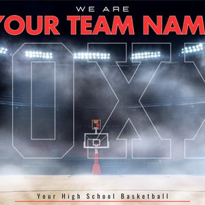 Basketball Team Banner & Poster Canva Template | Digital Basketball ...