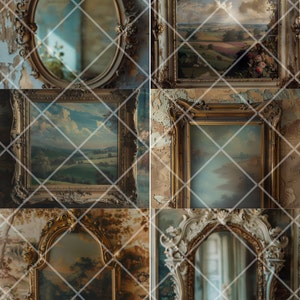 12 Victorian Era Digital Backdrops | Antique-style Portrait Backgrounds ...