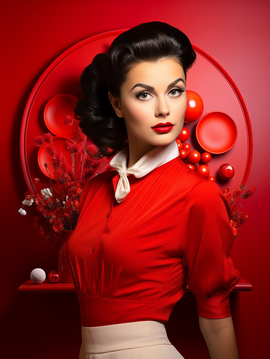 53 Red Portrait Backdrops Collection | Digital Backgrounds for ...