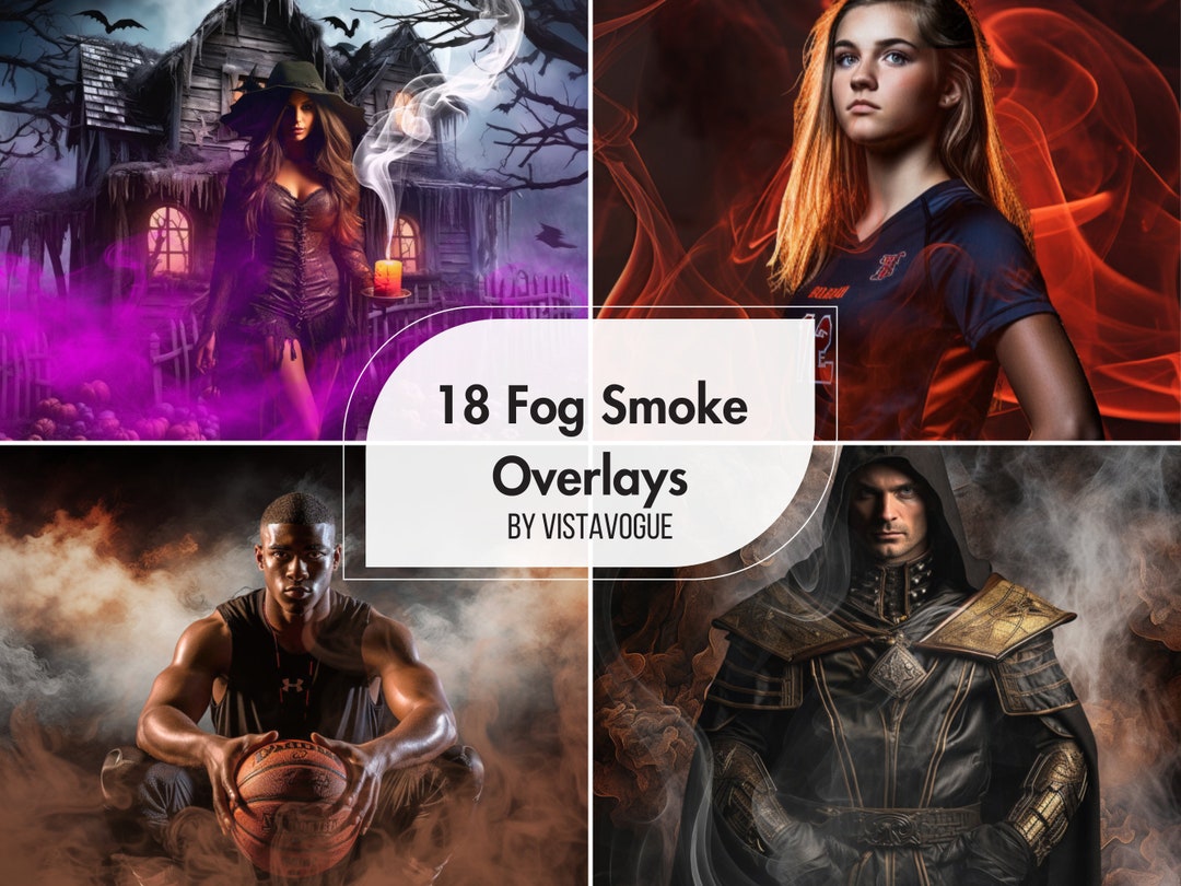 Fog & Smoke Overlay Set | Photoshop Fog, Haze, Spooky, Mist Overlays ...