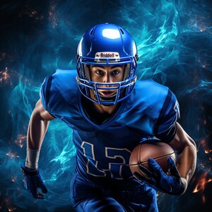 20 Blue Fire Backgrounds | Digital Backdrops for Portrait & Sports ...