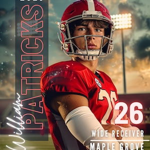 Football Poster Canva Template | Sports Background & Digital Backdrop ...