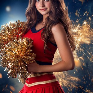 Cheer Team Banner Canva Template | Cheer Backdrop Design, Dance Poster ...