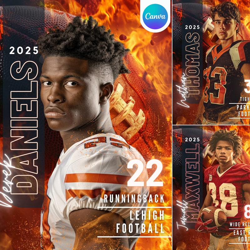 Football Program Template - Etsy