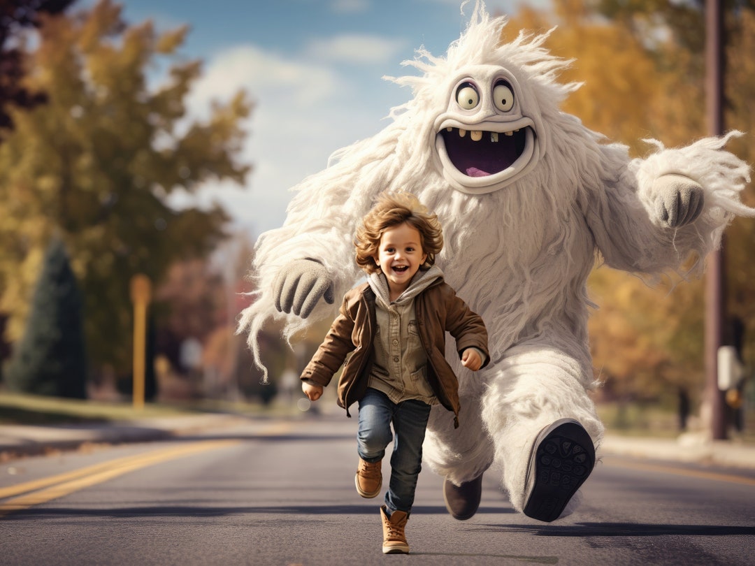 Halloween Digital Backdrop: Monster Photoshop Background, for Fun Boy ...