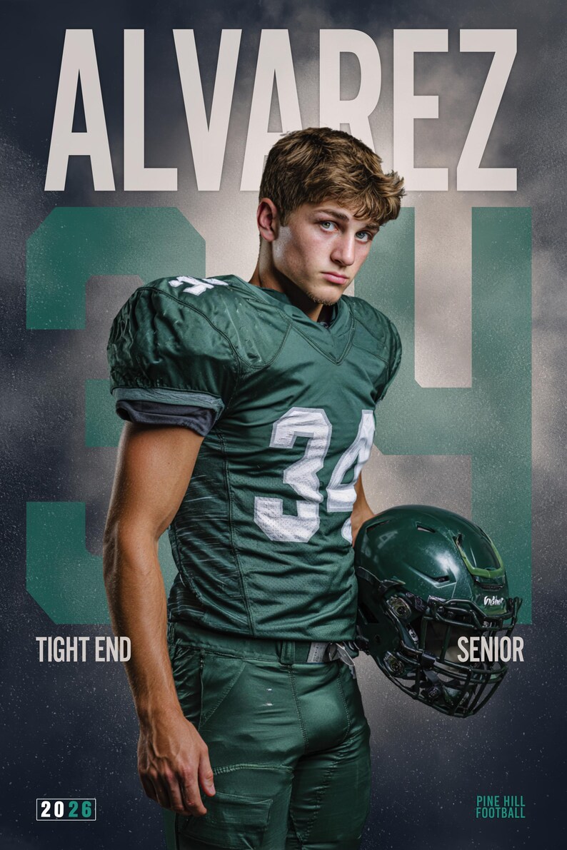 Football Photoshop Template | Football Player Cards, Custom Sports ...