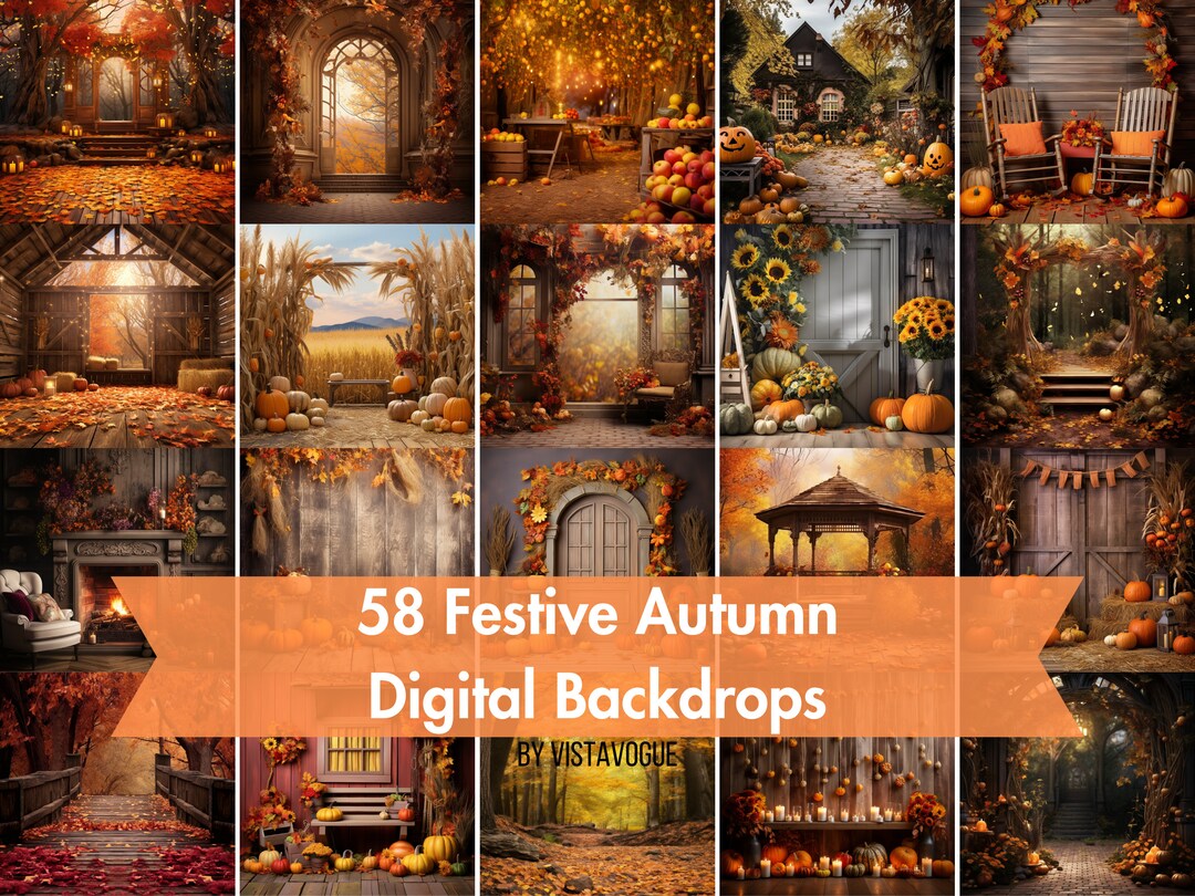 58 Best Fall Digital Photography Backdrops: Professional Photo ...