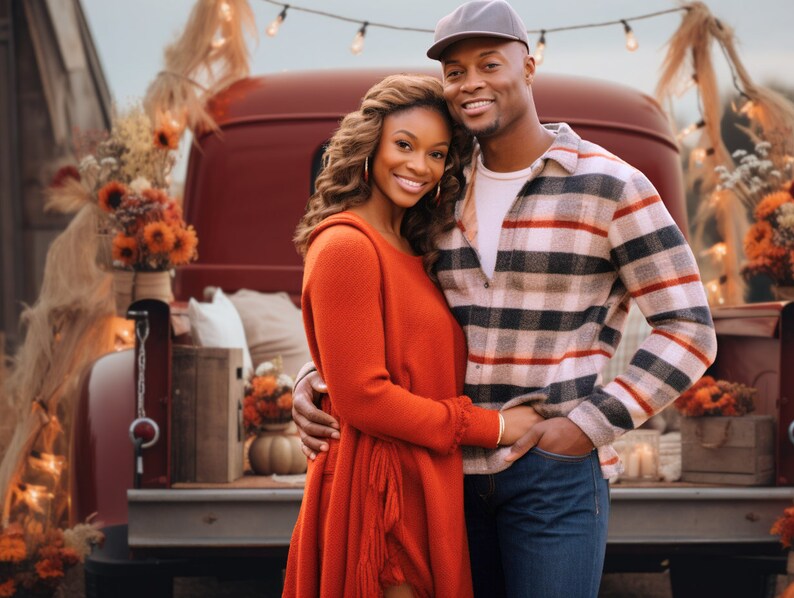 5 Fall Backdrops for Photography: Vintage Truck & Pumpkins - Rustic ...