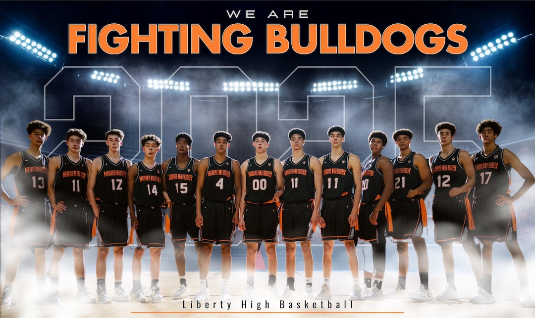Basketball Team Banner & Poster Canva Template | Digital Basketball ...
