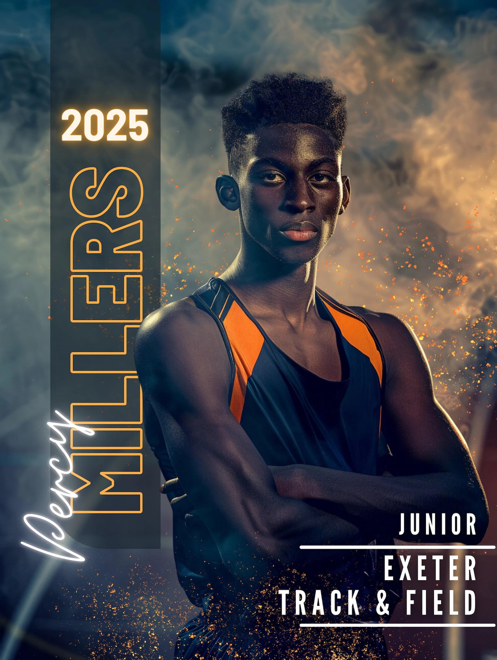 Track & Field Photoshop Template for Custom Posters and Banners ...