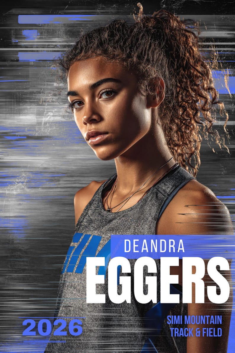 Track & Field Poster Template | Editable in Canva | Custom Banners ...