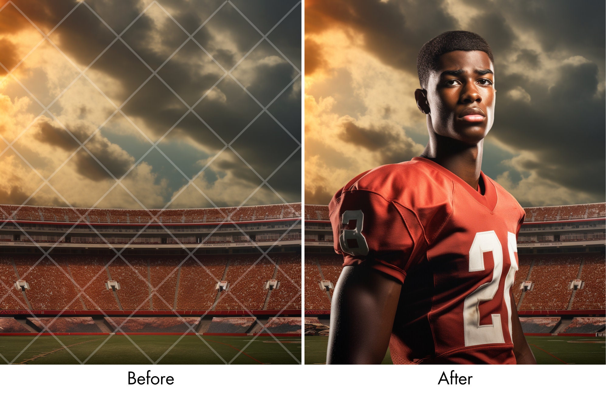 48 Stormy Football Digital Backgrounds & 18 Smoke Overlay | Digital ...