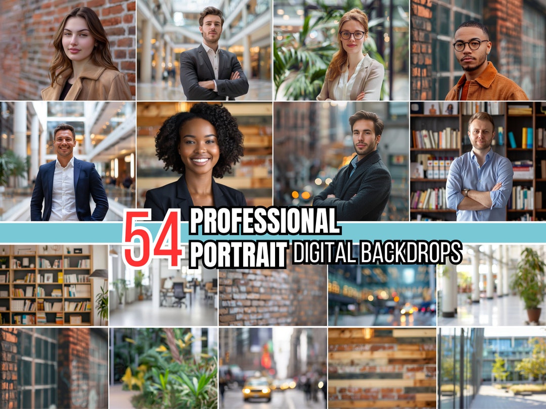 54 Professional Portrait Digital Backgrounds | Photo Backdrops for ...