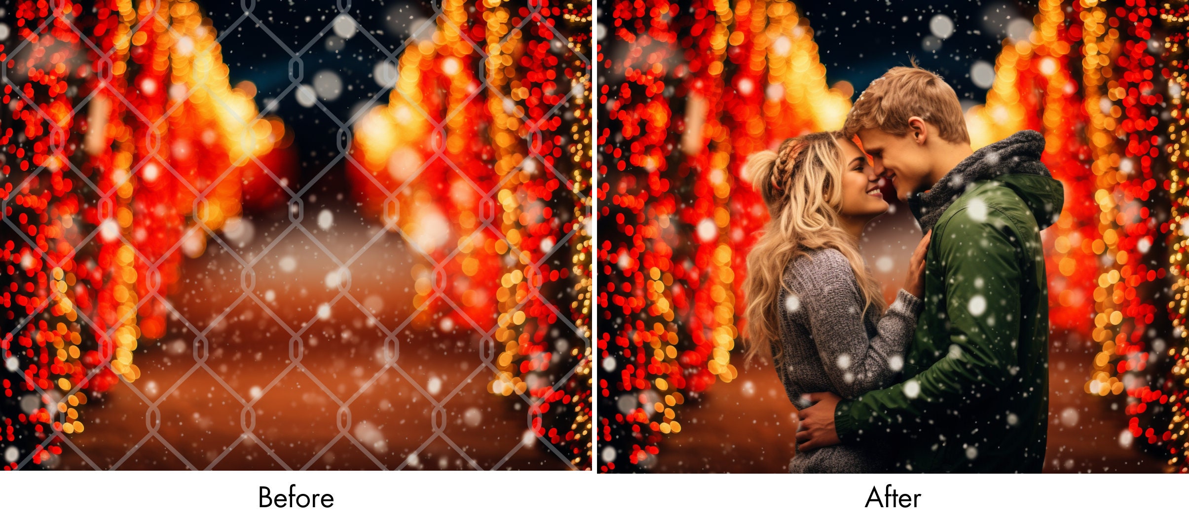 19 Christmas Bokeh Digital Background Set Holiday Photo Backdrops W ...