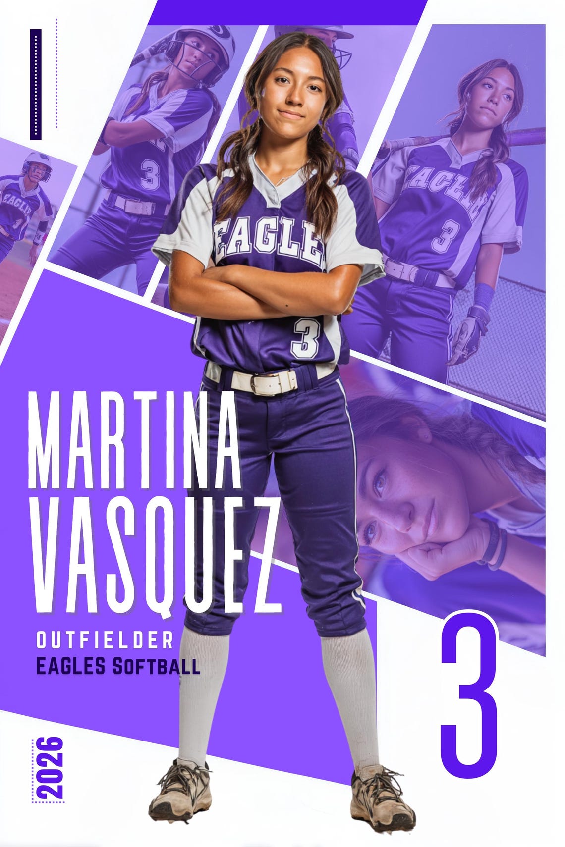 Softball Poster Template | Editable in Canva | Custom Sports Banner ...