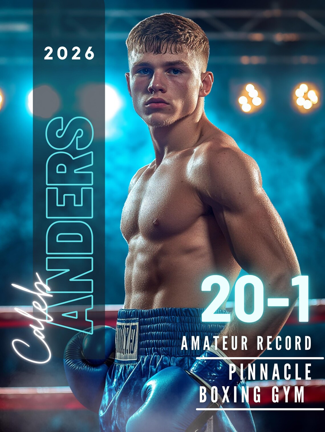 Boxing Poster Photoshop Template | Custom Backdrop & Digital Background ...