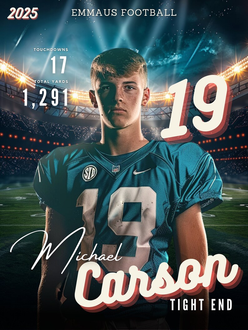 Football Poster Template | Editable in Canva | Custom Posters, Banners ...