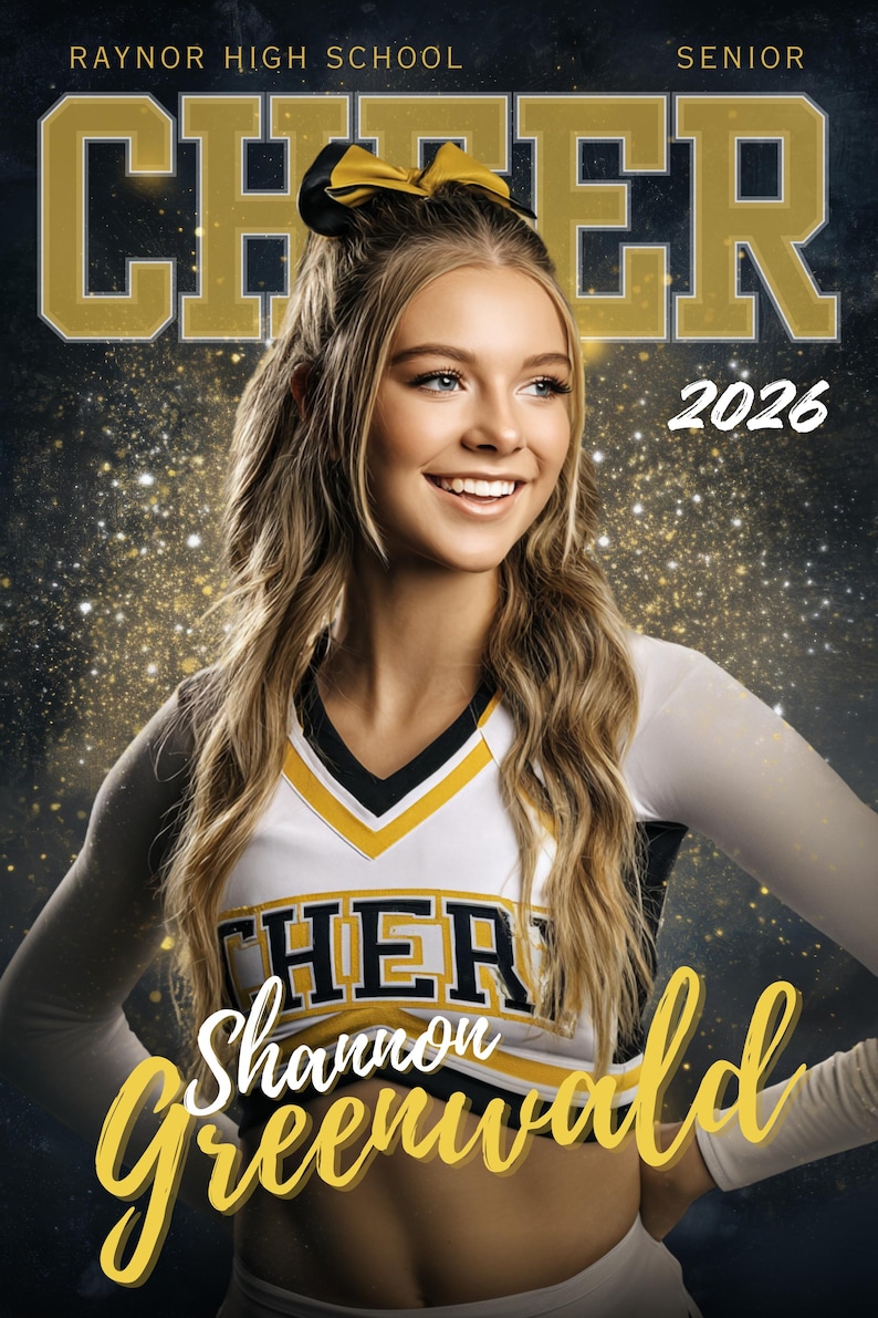 Cheerleading Poster Template | Editable in Canva | Dance Poster, Cheer ...