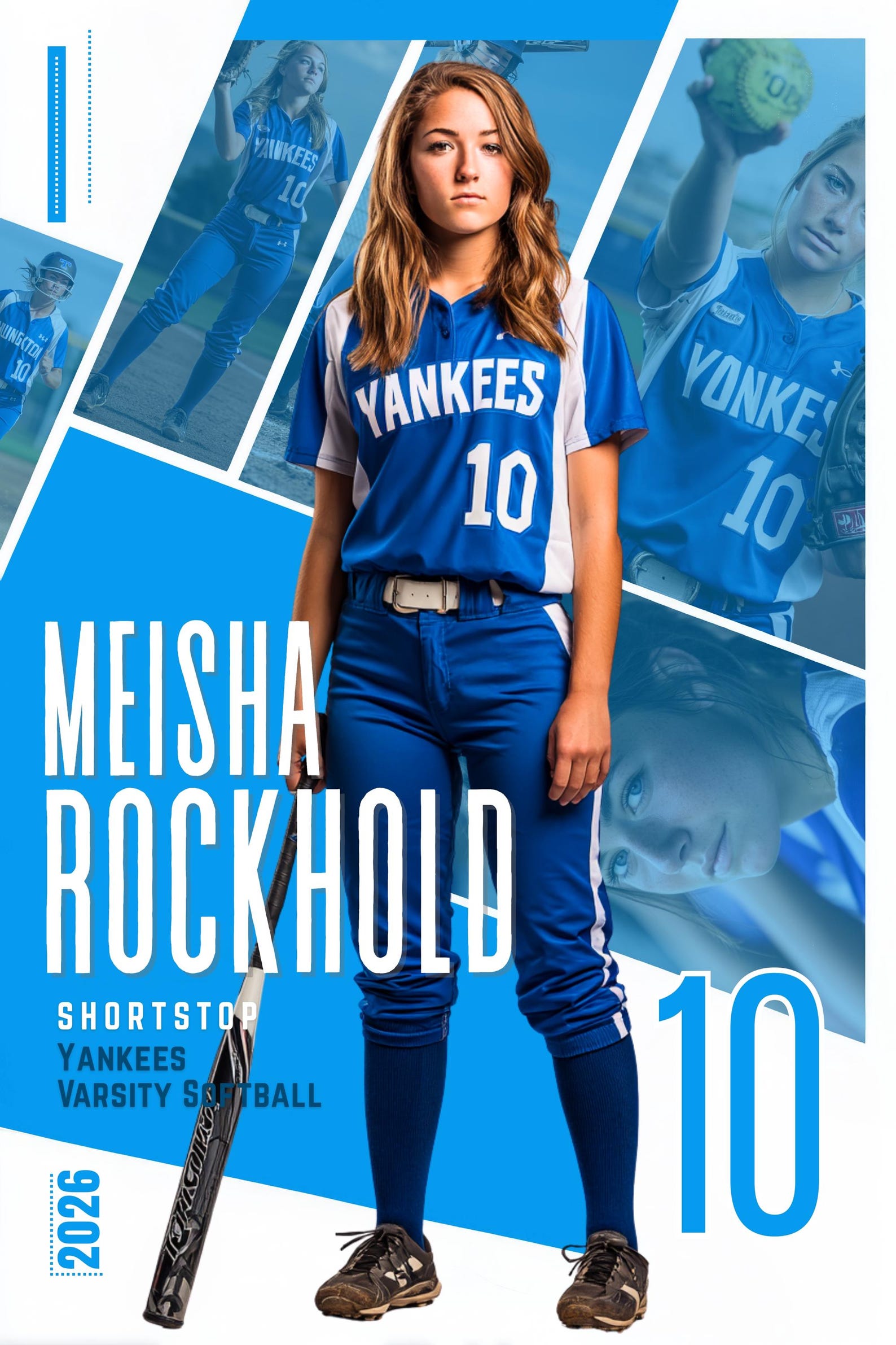 Softball Poster Template | Editable in Canva | Custom Sports Banner ...