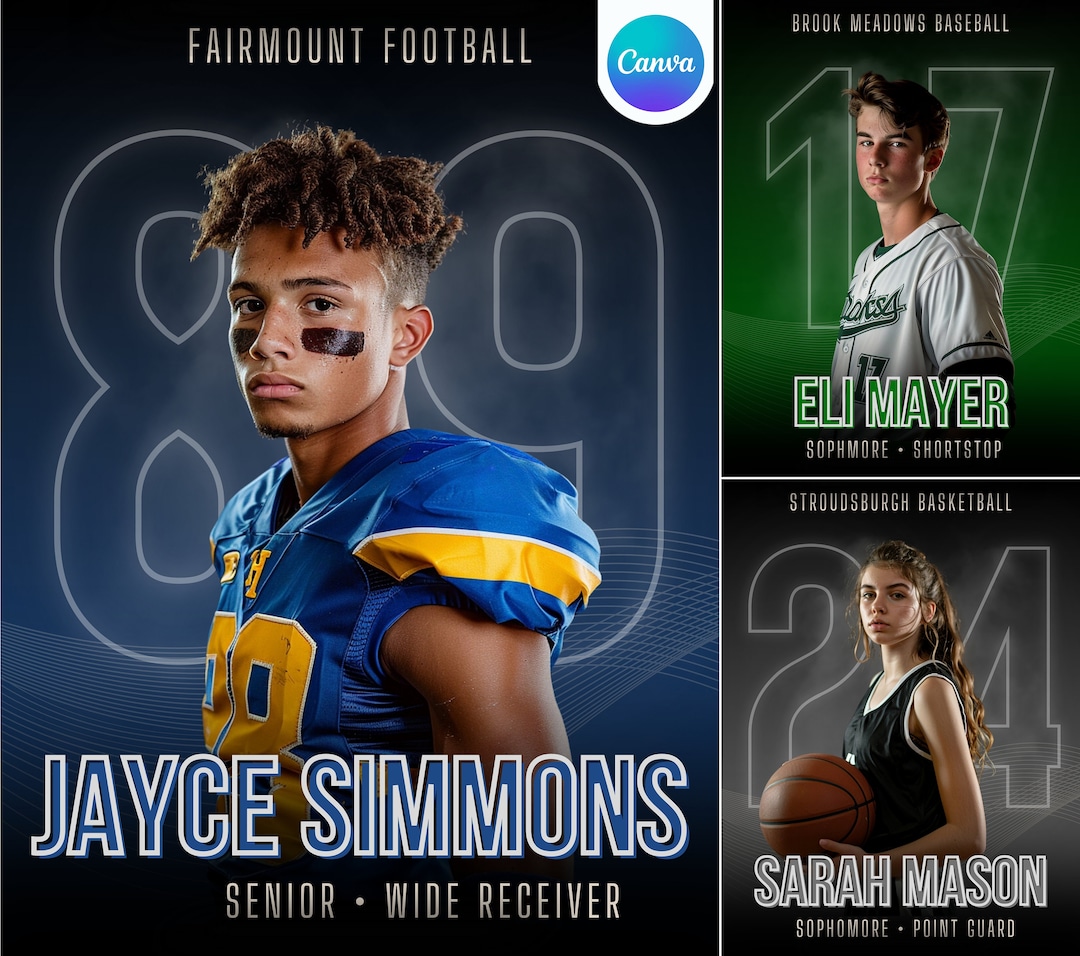 Sports Poster & Banner Canva Template | Universal School Sports ...