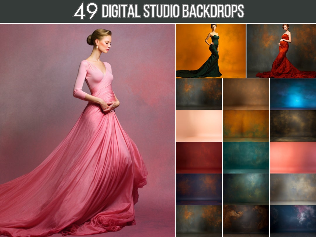 49 Digital Studio Backdrops for Portrait & Maternity Photoshoots ...