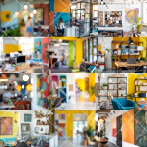 16 Colorful Office Backgrounds | Modern Digital Backdrop for ...