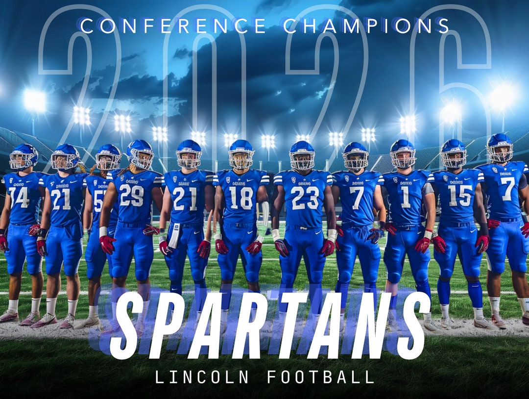 Football Team Canva Template | Digital Background for Senior Sports ...