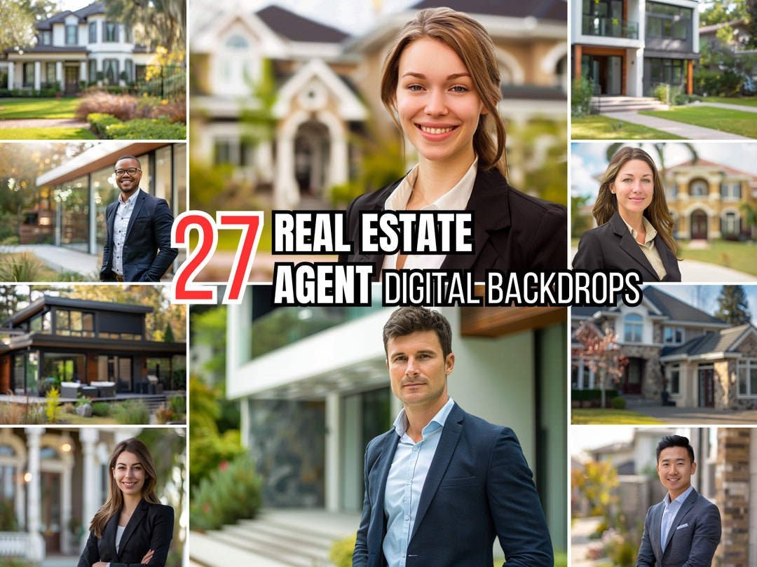 27 Realtor Digital Backdrops for Headshots & Corporate Portraits | Soft ...