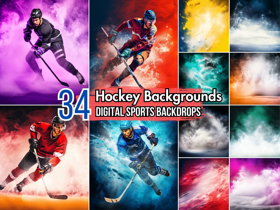 34 Hockey Backgrounds for Sports Photography | Digital Backdrop PNG ...