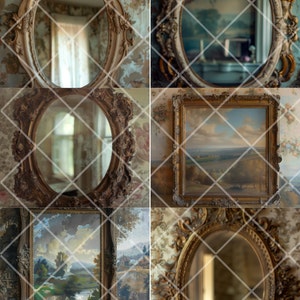 12 Victorian Era Digital Backdrops | Antique-style Portrait Backgrounds ...