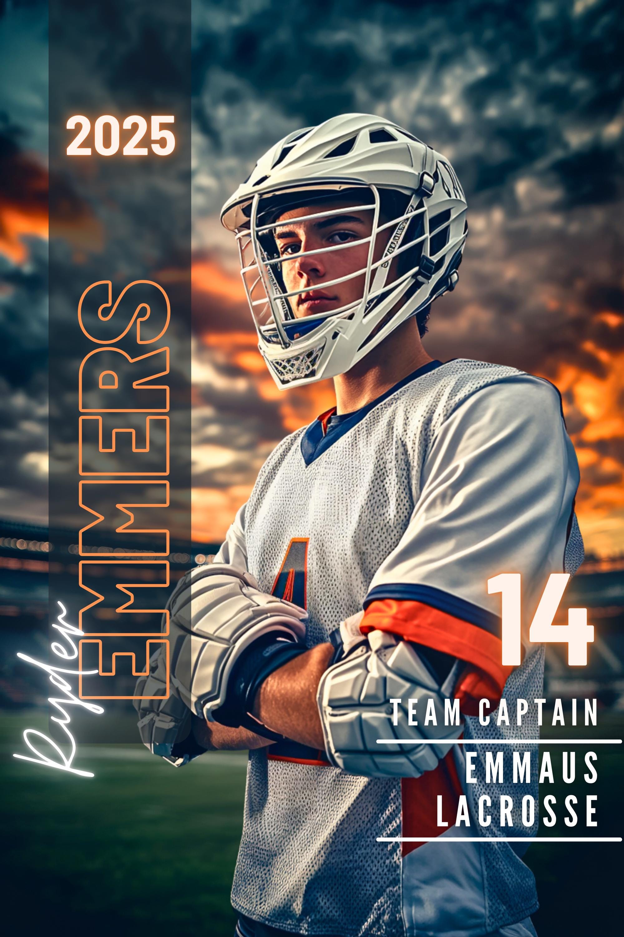 Lacrosse Banner Template | Editable in Canva | Digital Background for ...
