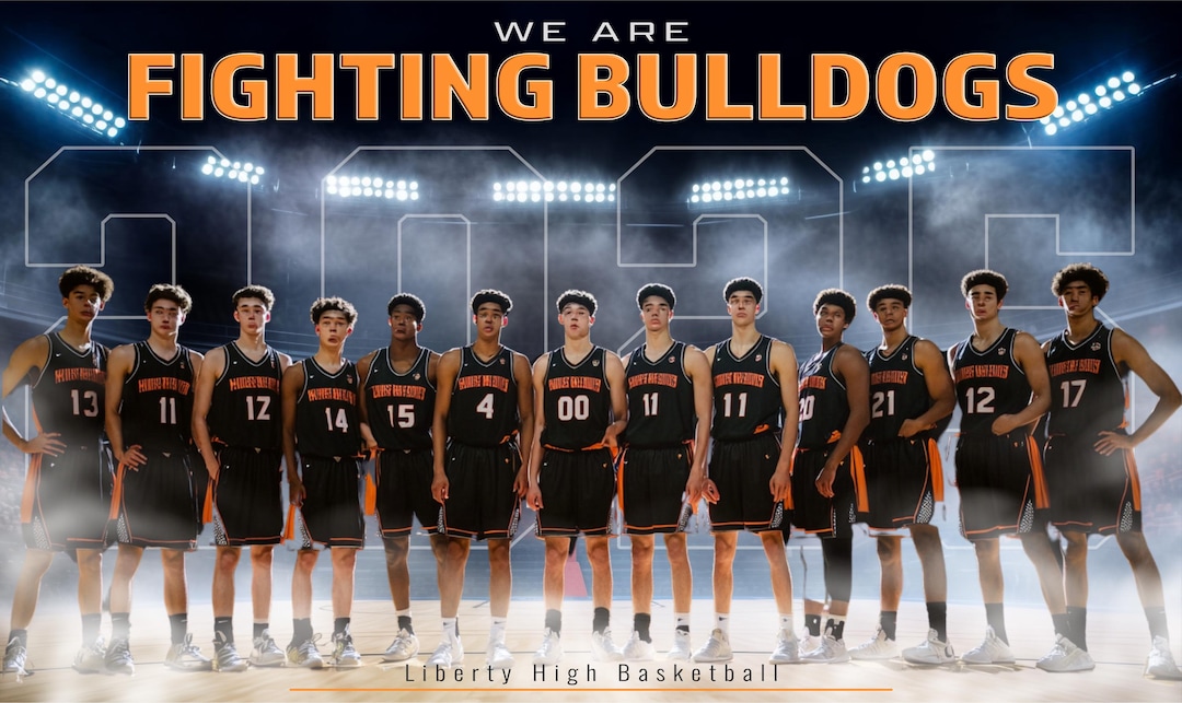 Basketball Team Banner & Poster Photoshop Template | Digital Basketball ...