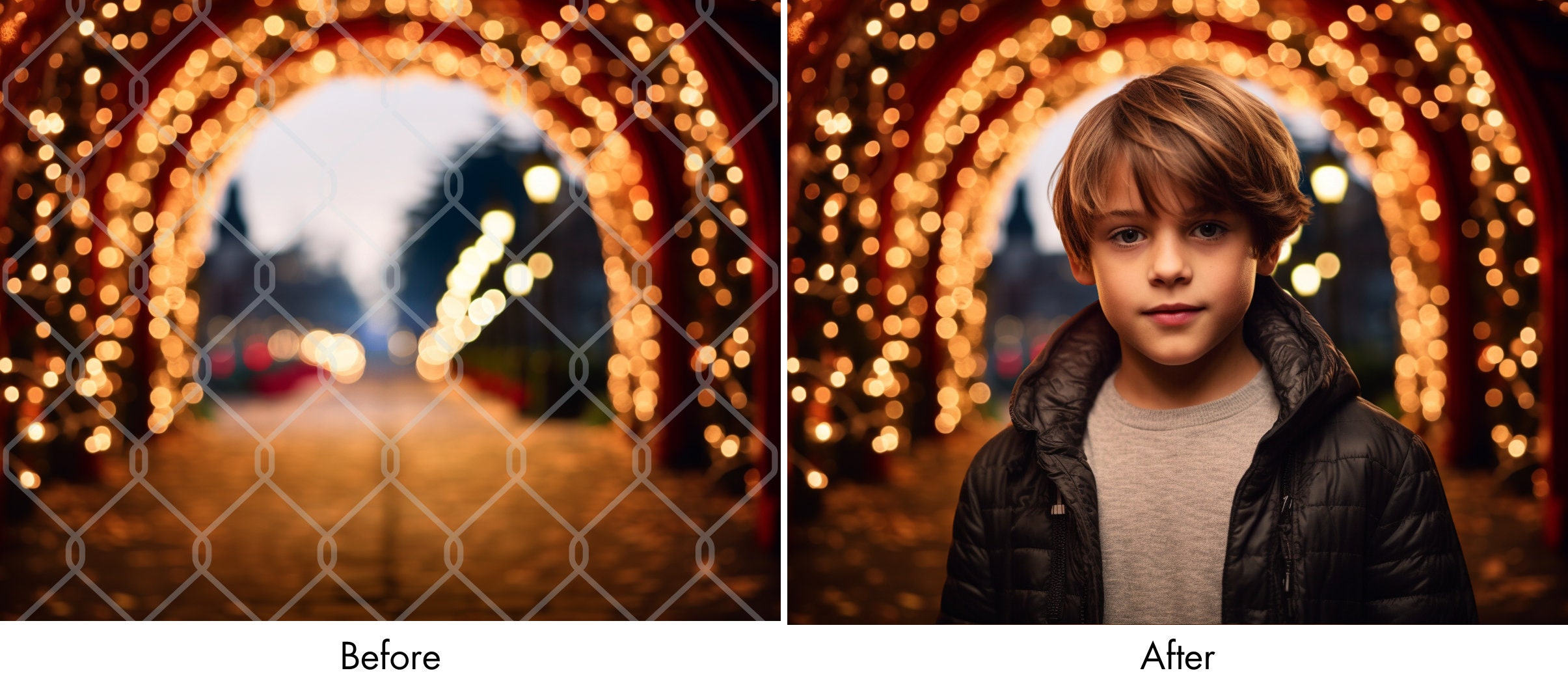 19 Christmas Bokeh Digital Background Set Holiday Photo Backdrops W ...