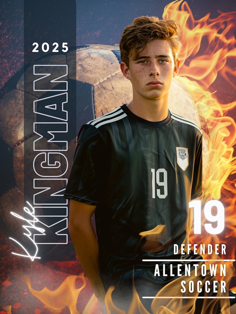 Soccer Poster Template | Editable in Canva | Sports Banners, Custom ...